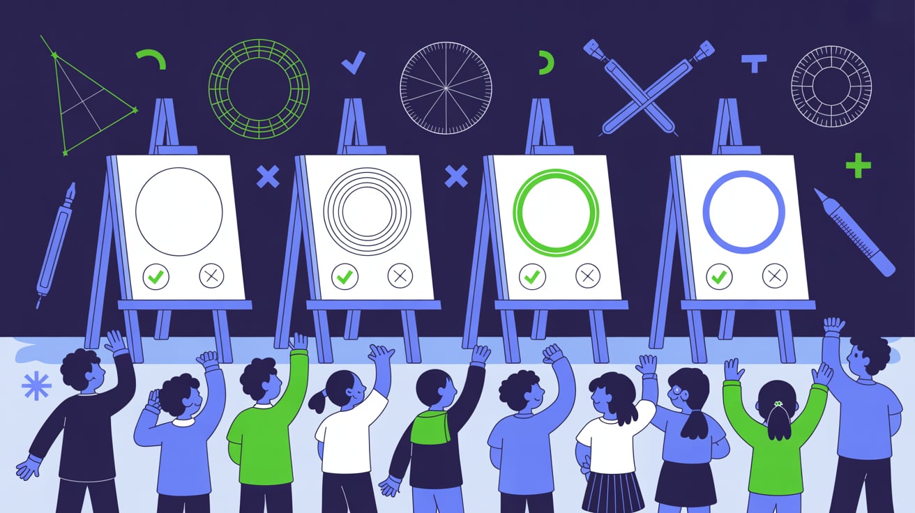 School Circle Drawing Competition: Who Nailed It Best?