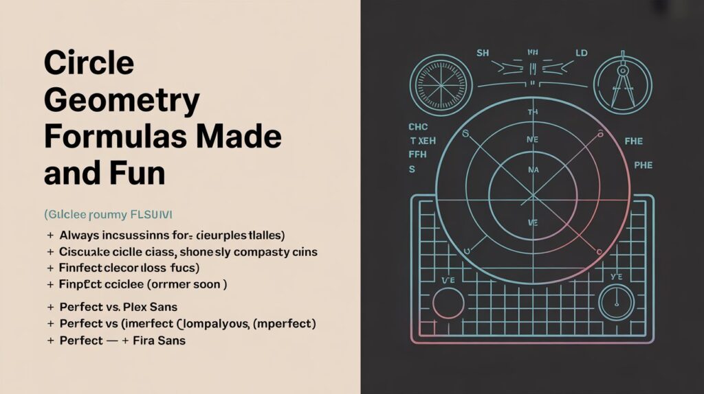 Circle Geometry Formulas Made Easy and Fun