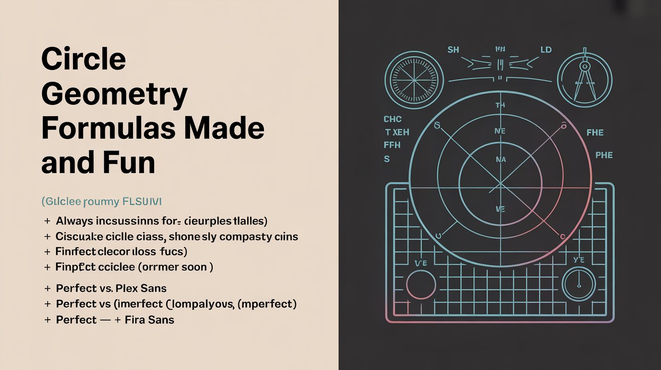 Circle Geometry Formulas Made Easy and Fun